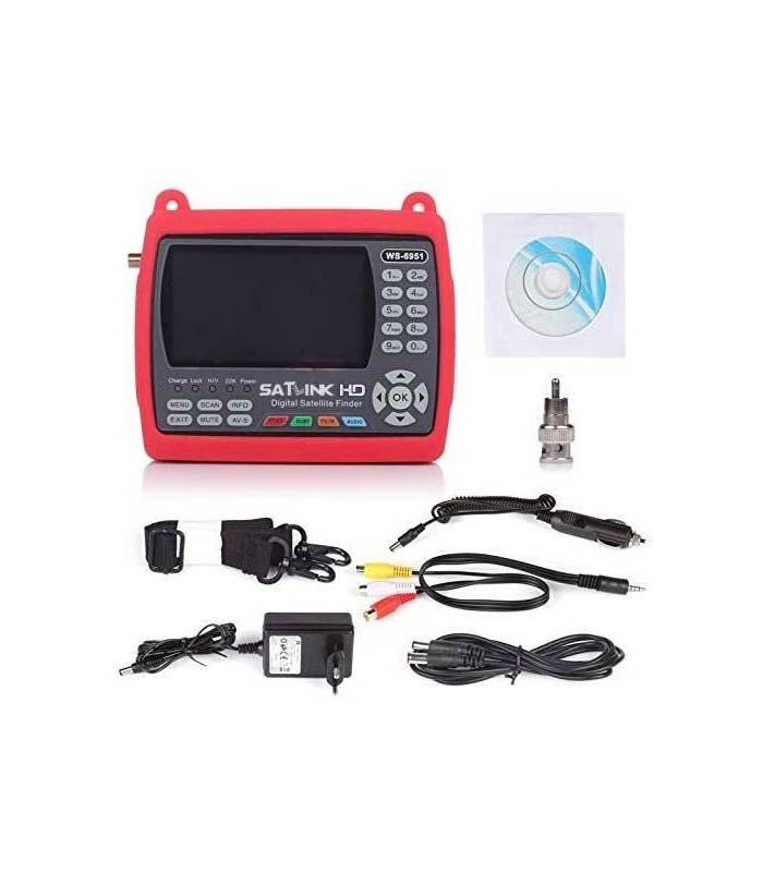 Satlink WS-6951 DVB-S2 WITH MPEG-2/MPEG4 Satellite Signal Finder Meter ...