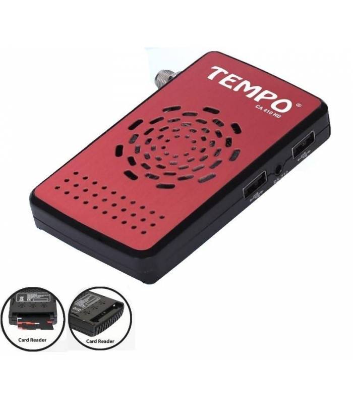 TEMPO CA 410HD Satelliten Receiver HDMI Anschluss carte reader conax