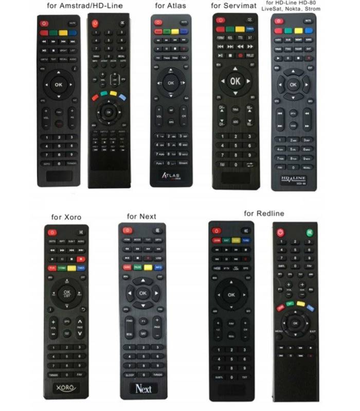 Télécommande pour décodeur satellite FTA Redline HD-Line Géant - BFSAT